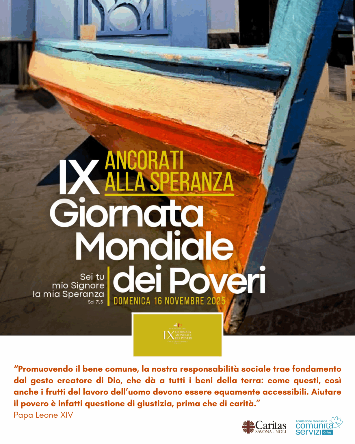 IX Giornata Mondiale dei Poveri - Domenica 16 novembre 2025 - Caritas ...